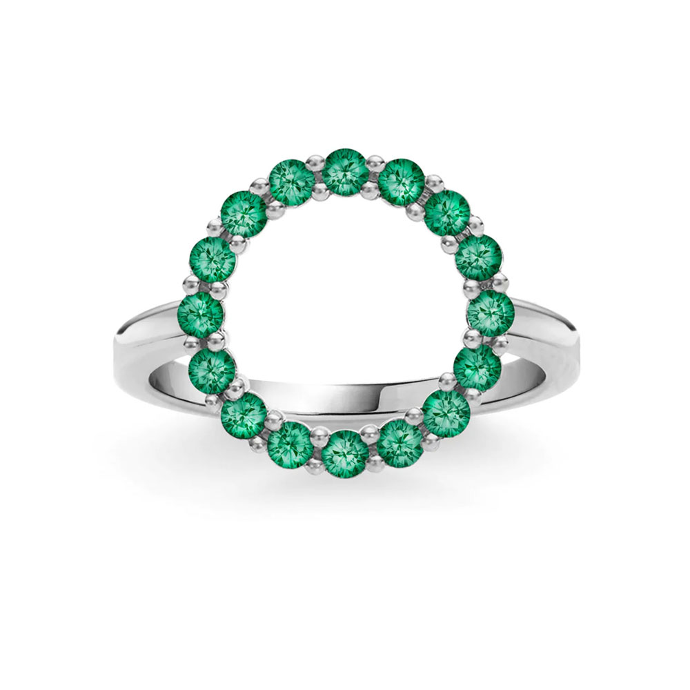 Infinity Emerald Ring | Temple & Grace NZ