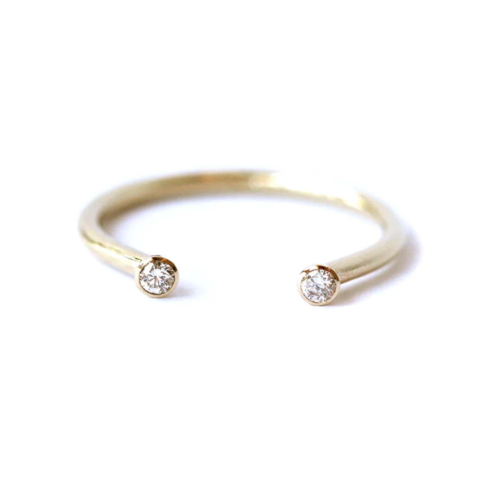 Cuff diamond wedding ring | Temple & Grace NZ