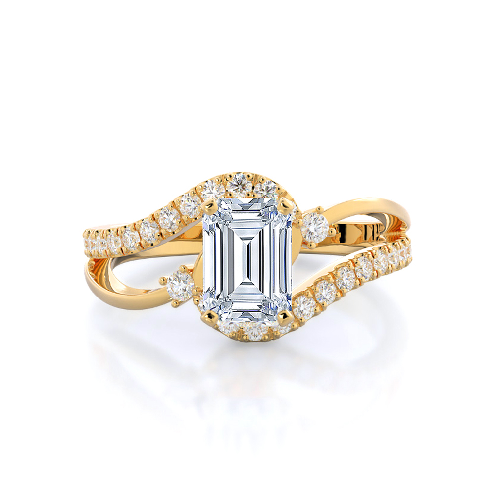 Unique emerald ring design | Temple & Grace NZ