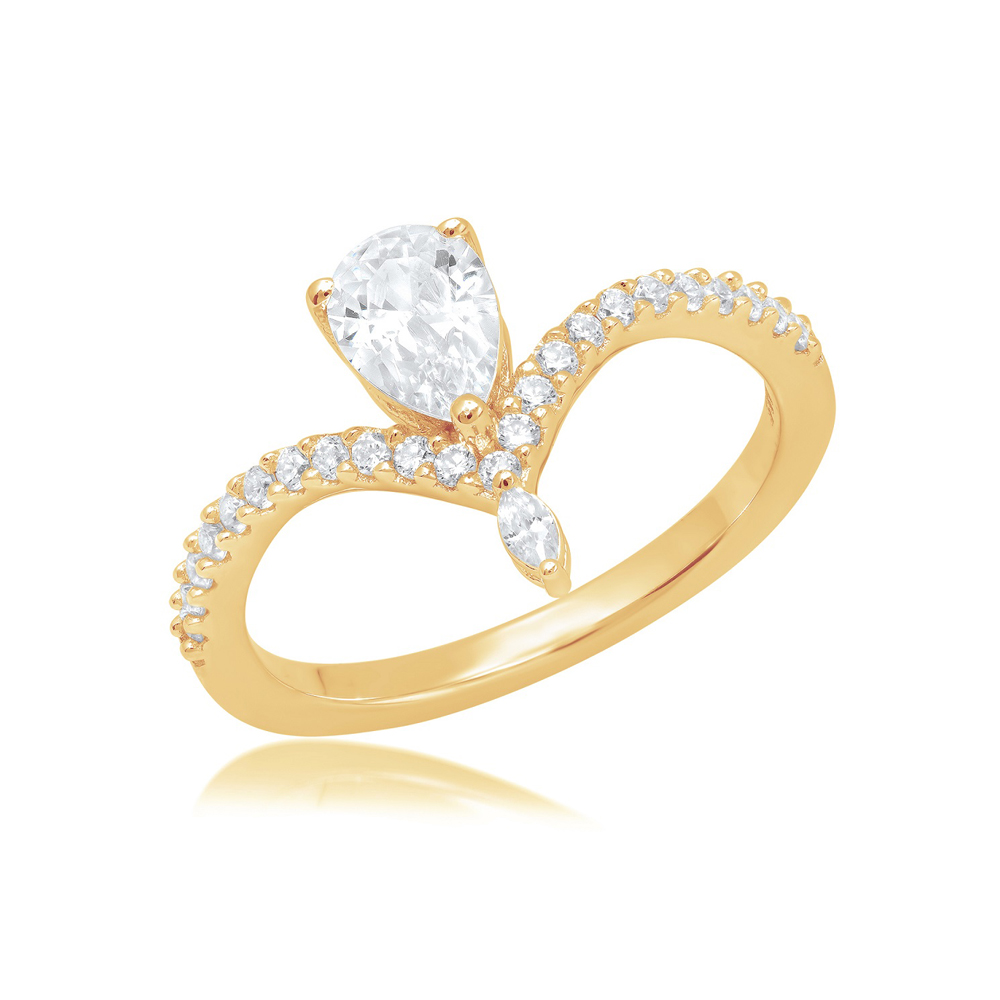 Teardrop engagement ring | Temple & Grace NZ