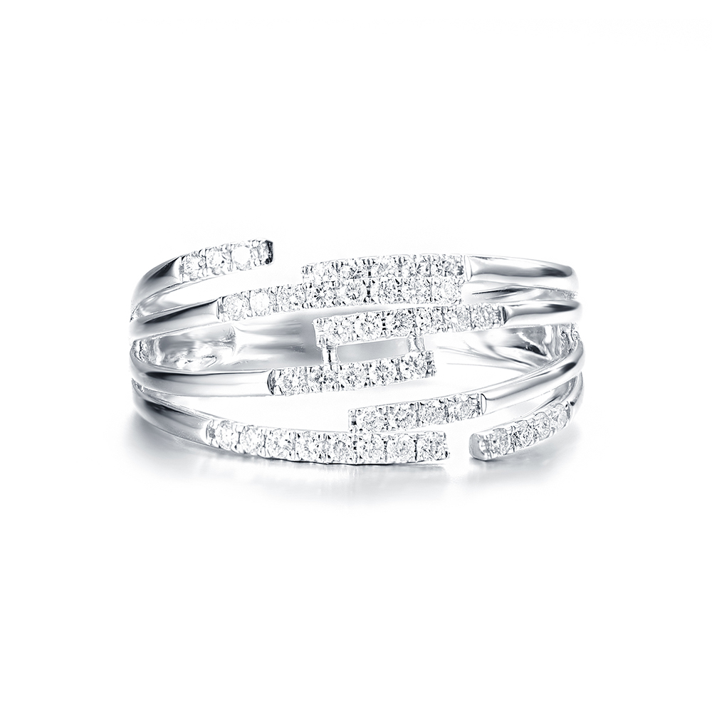 Multi Band Cuff Ring | Temple & Grace NZ