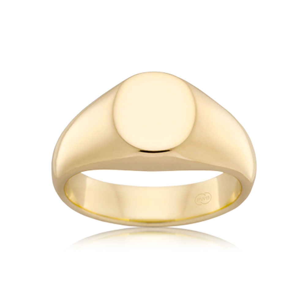 Classic Signet Wedding Ring For Men | Temple & Grace NZ