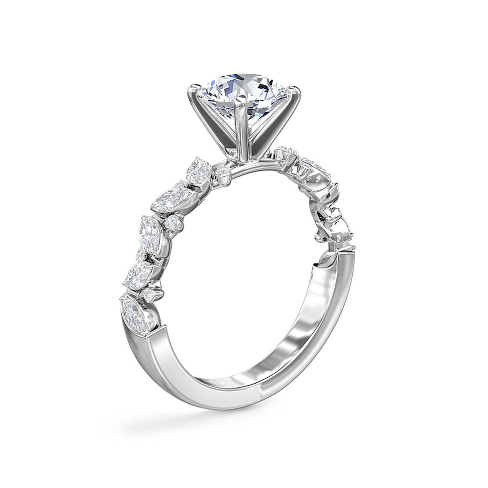 Marquise And Radiant Cut Diamond Engagement Ring | Temple & Grace NZ