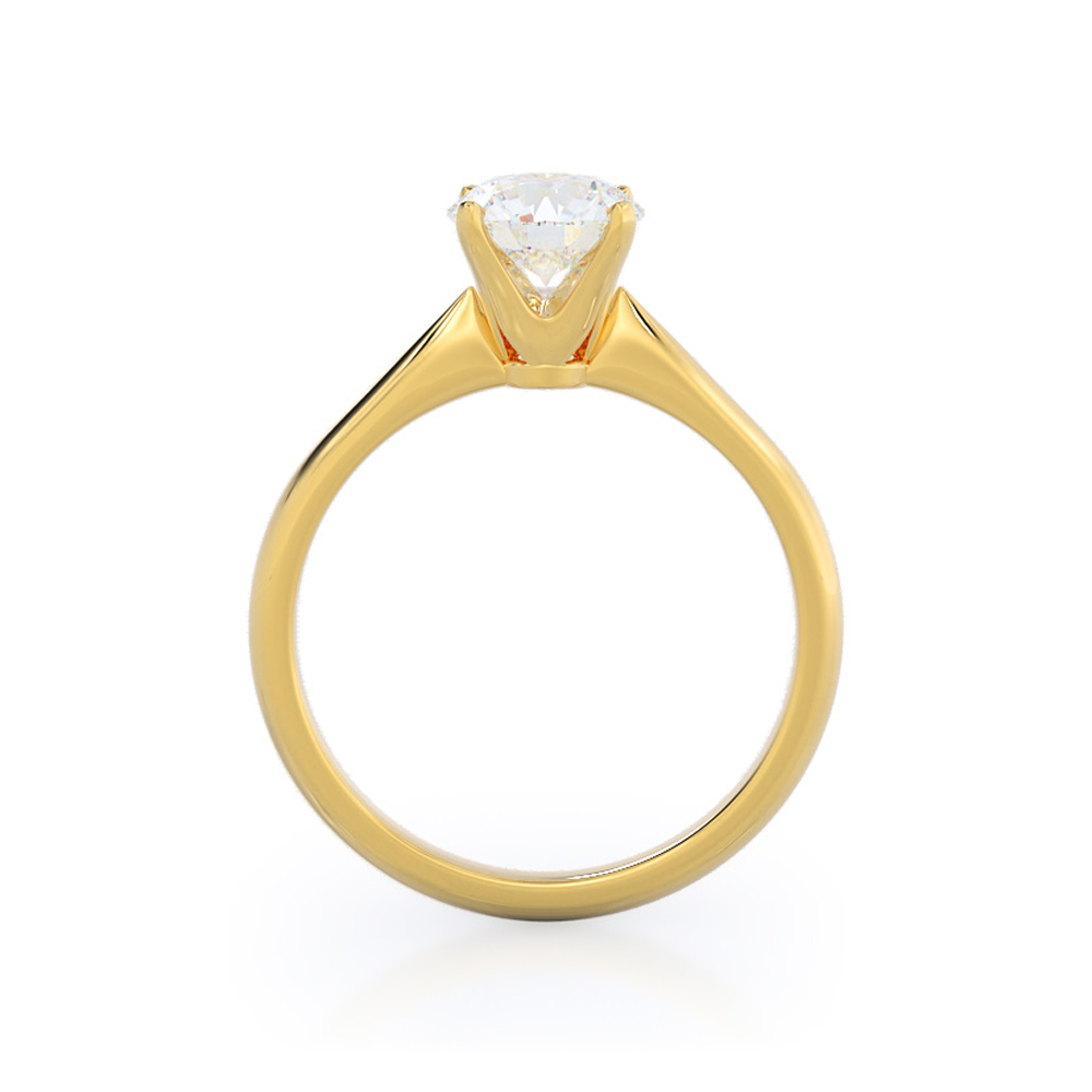 Four Claw Solitaire Lab Diamond Engagement Ring | Temple & Grace NZ