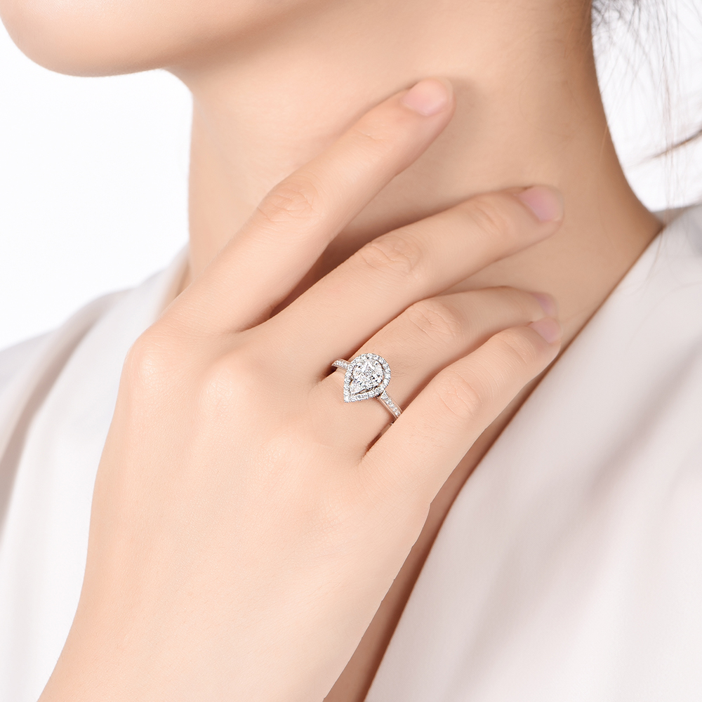 Pear Cluster Diamond Ring | Temple & Grace NZ